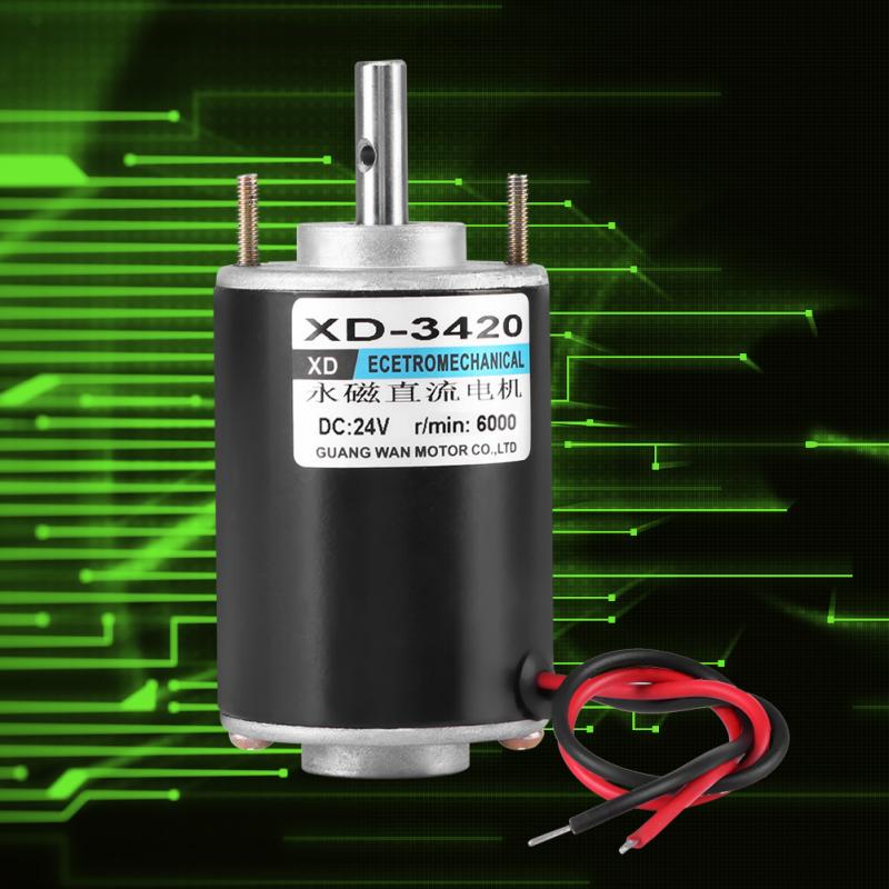 Buy XD-3420 12/24V 30W Permanent Magnet DC Motor High Speed CW/CCW at ...