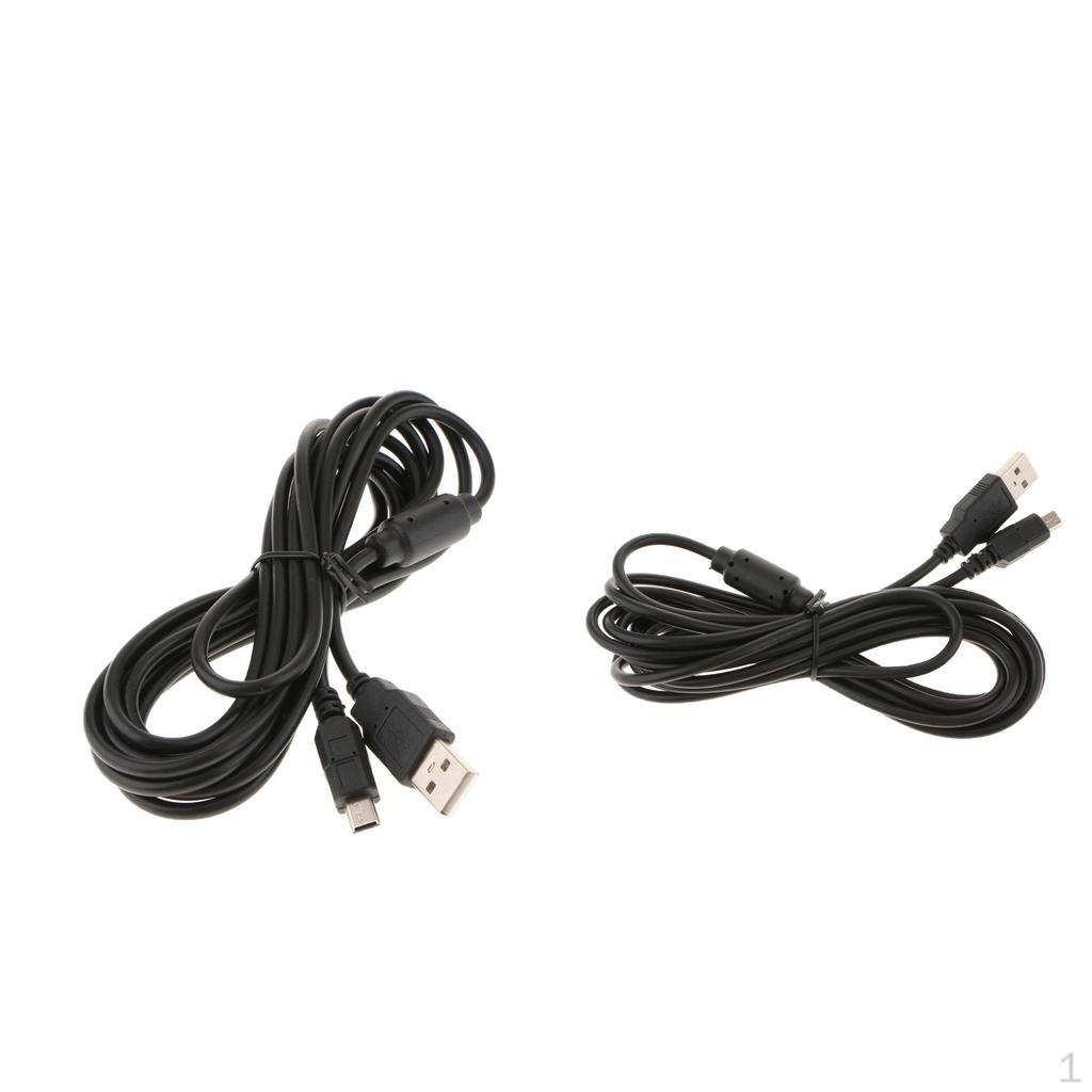 Buy 2x3m Charging Cable 10ft USB2.0 Charger Cord Data Transfer for PS3 ...