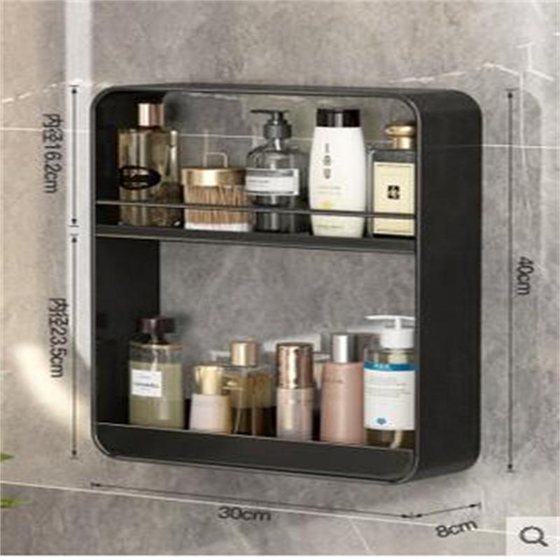 Buy Toilet Rack Wall Mounted Shampoo Cosmetic Storage Rack Bathroom ...