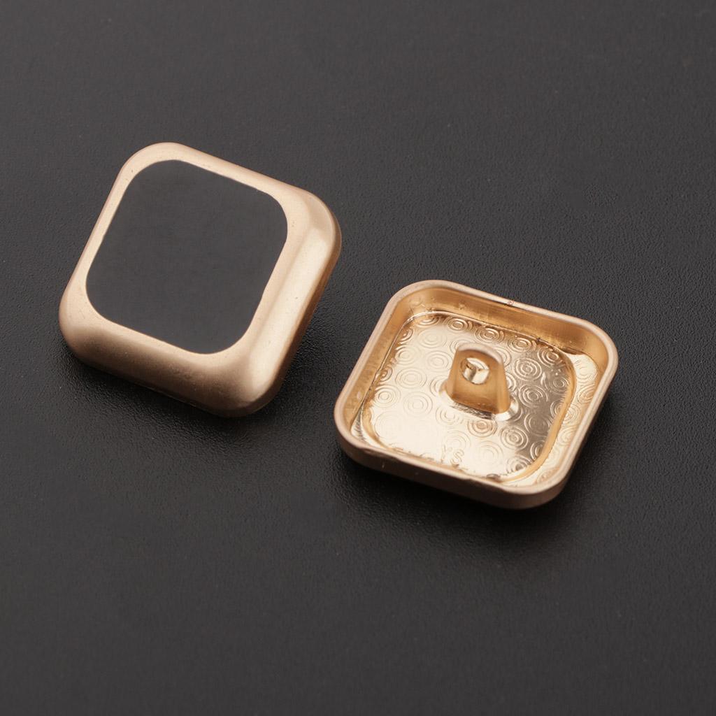 10x/Pack Square Shank Button Sewing Fastener 2x2cm Jeans 25x25x6mm ...