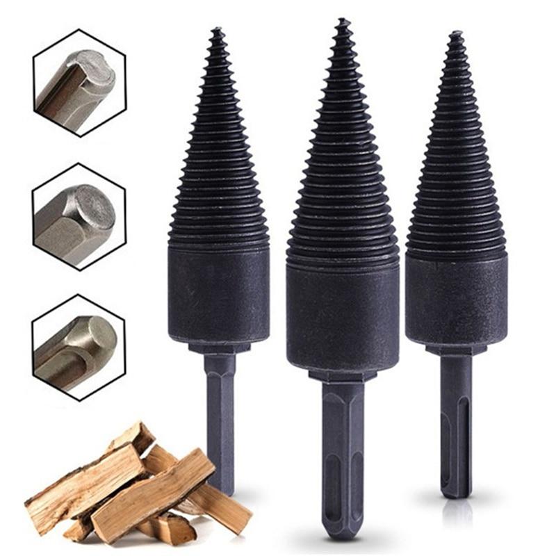 Kaufe Steel Splitter Bits Wood Splitting Cone Bits with Round/hexagonal ...