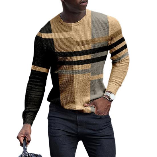 Buy Men Sport Shirts Breathable Strap Print Color Contrast Patchwork ...