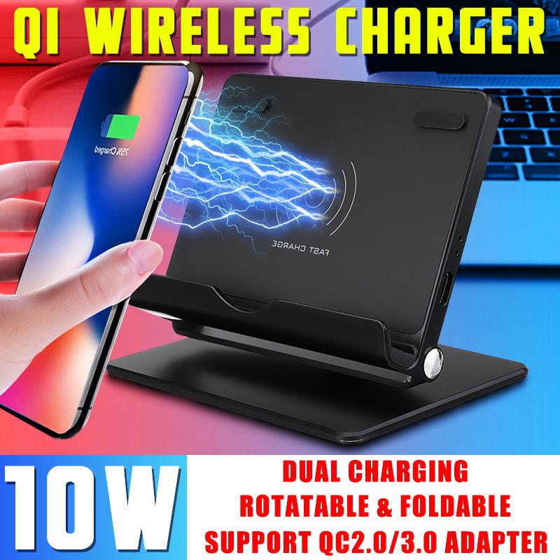 Cheap 10W Fast Charging Stand Phone Docking Station Adapter QI Wireless ...