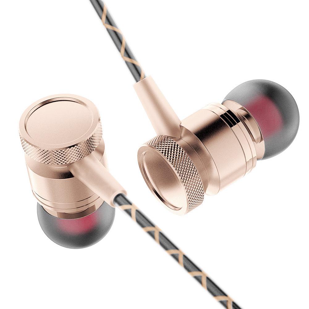 Buy 3.5mm In-Ear With Wheat Wire Heavy Bass Metal Headphones at ...