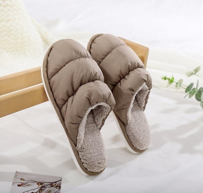 Buy Plush Indoor Slippers Women/Men Cotton Warm Soft Home Shoes Winter ...