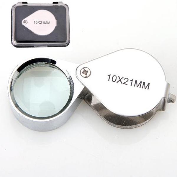 Buy Mini Pocket Foldable Magnifier 10X 21Mm Jeweler Loupe Glass Loop ...