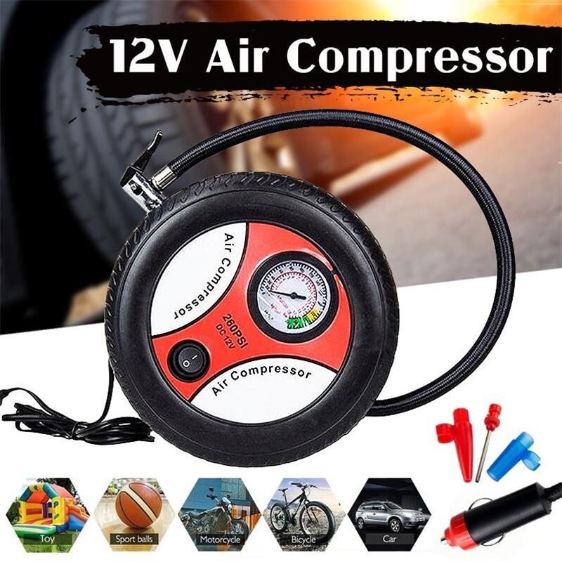 260PSI Portable Mini Car Iinflatable Pump Air Compressor Tire Auto Tire ...