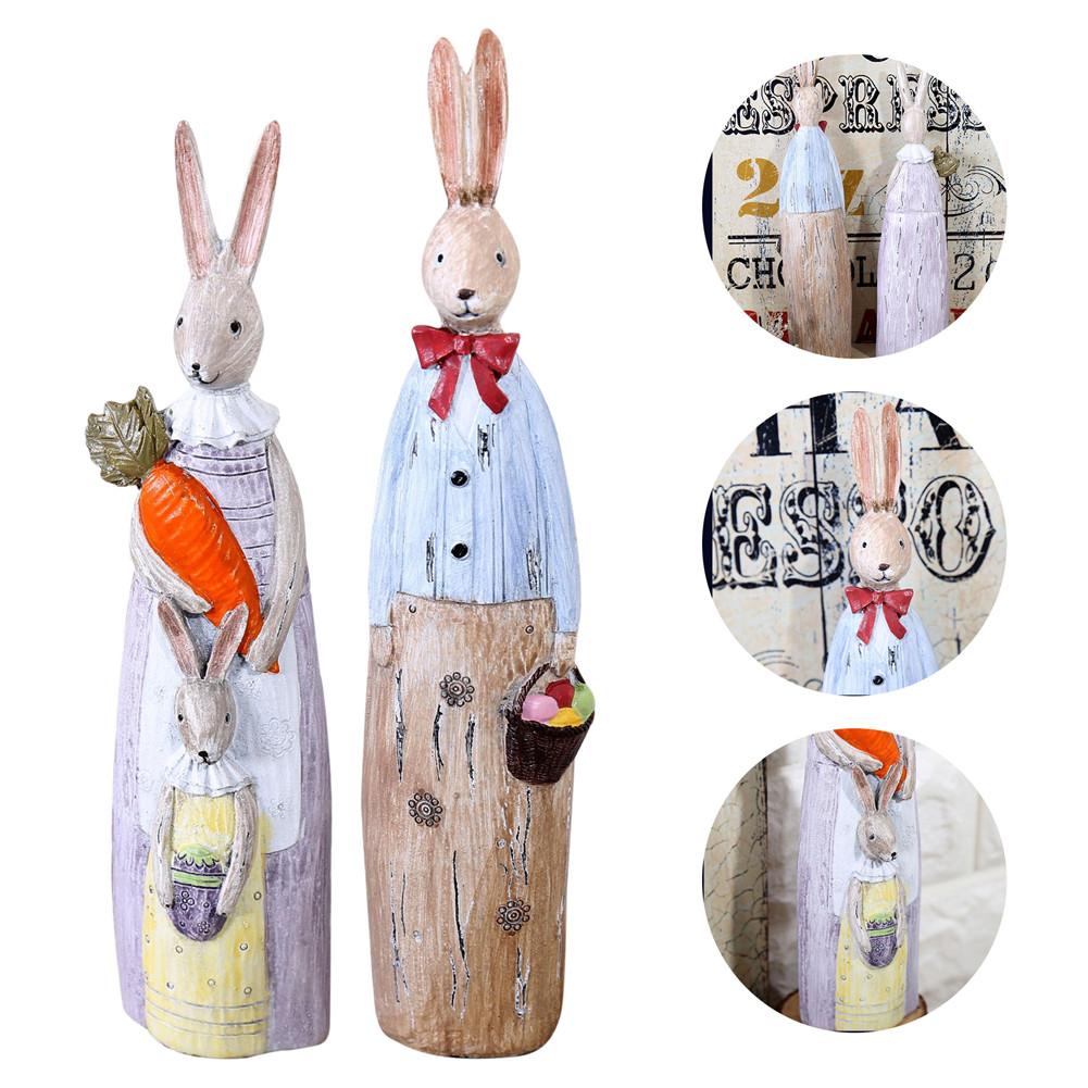 Buy Retro Imitated Wood Carving Innovative Easter Rabbit Jewelry ...