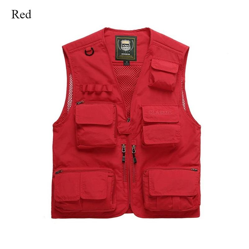 Cheap Winter Men's Casual Vest Outdoor Multi-pocket Photography Fishing ...
