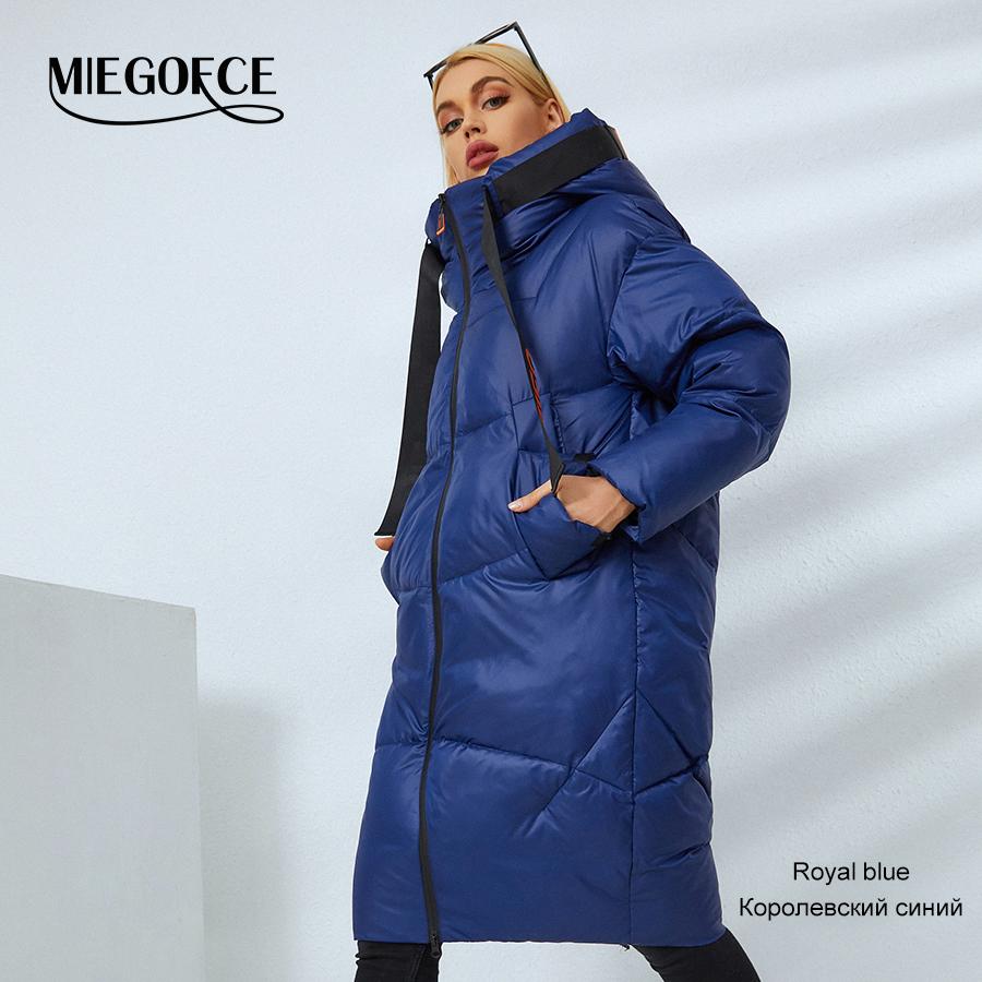 Cheap MIEGOFCE Winter Women Thickening High Collar Hood Parkas Long ...