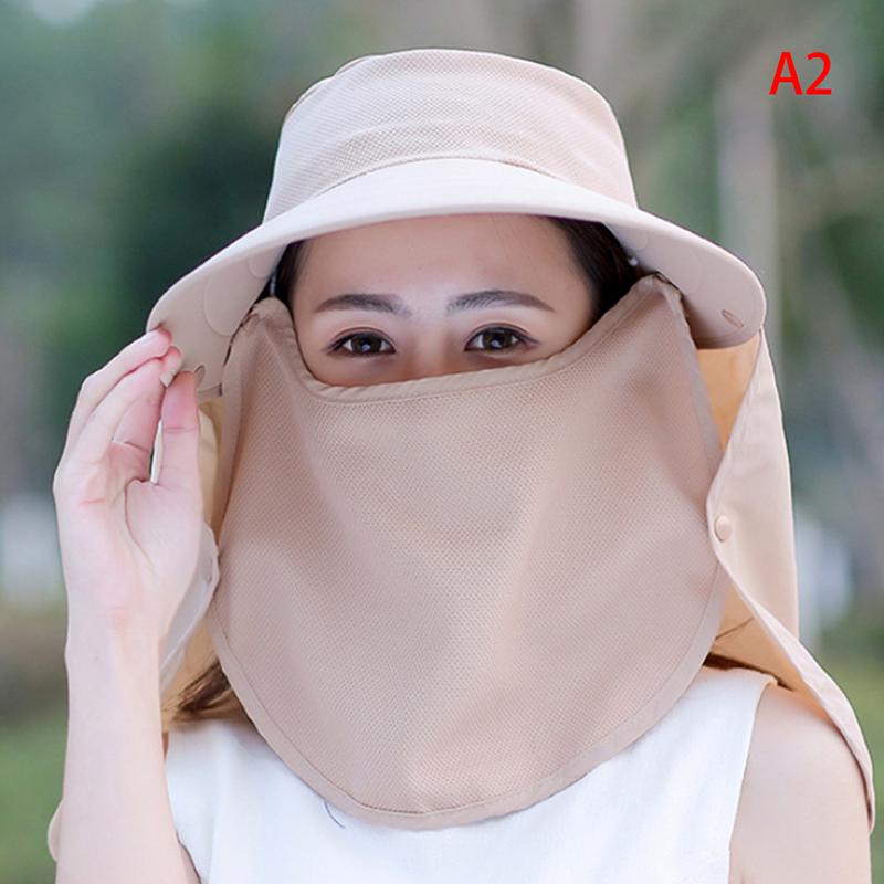 Buy 360 Outdoor UV Protection Ear Flap Neck Cover Sun Hat Cap Fishing ...