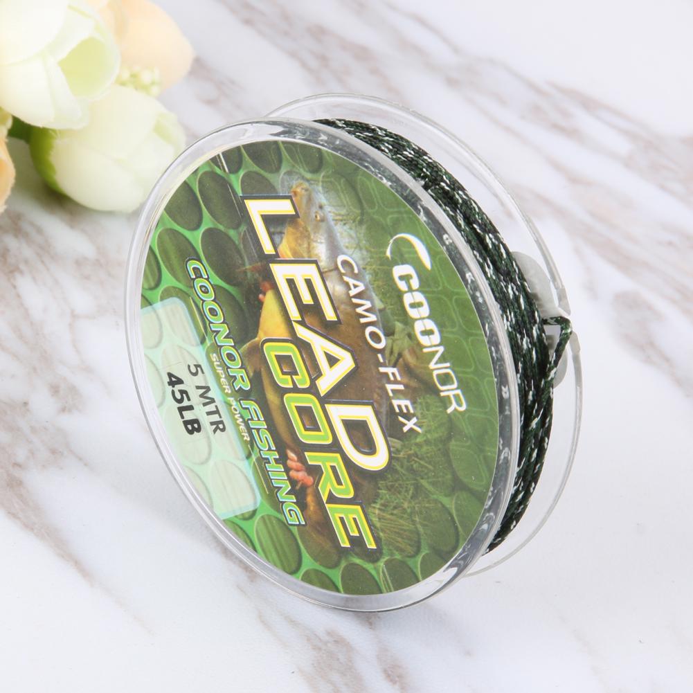 Buy 45lb 5m Leadcore Braided Camouflage Carp Fishing Line Hair Rigs ...