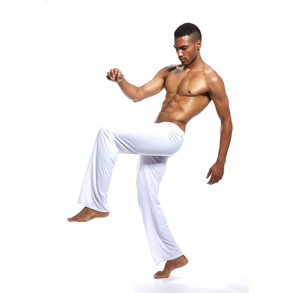 Buy SX N2N Men's Home Pants Yoga Clothes Pants Ice Silk Fabric ...