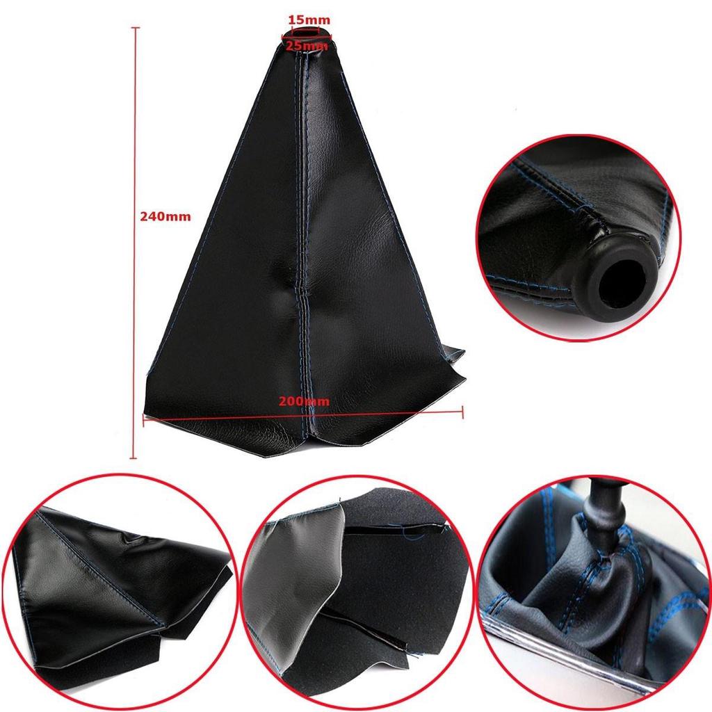 Universal Manual/Auto Car Gear Stick Shifter Shift Knob Boot Dust Cover ...