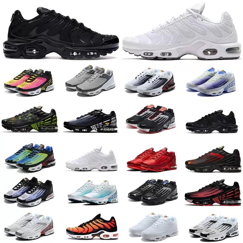 Buy Fashion Trend Mens Running Shoes TN Plus 3.0 Triple White Lavender ...