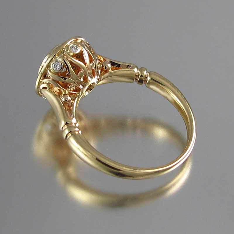 Buy Popular Brand Couple Rings White Rhinestone Gold Plated Cooper Ring ...
