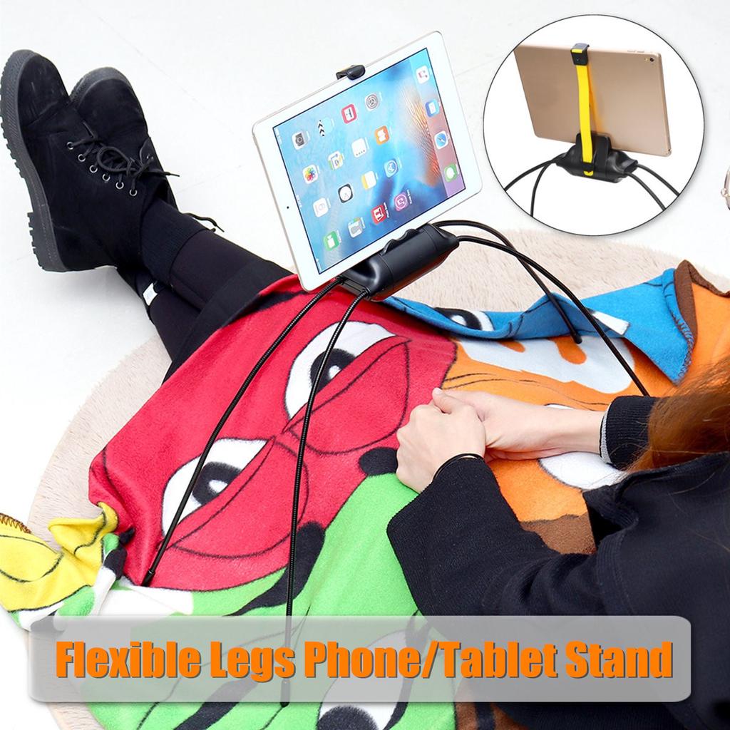 Buy Flexible Legs Phone Tablet Stand Rotating Desktop Bed Lazy Bracket ...