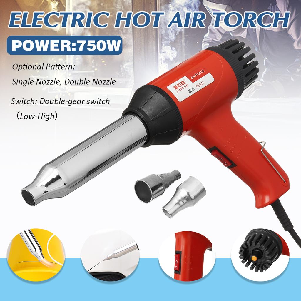 220V 750W Adjustable Temperature Hot Air Torch Electric Heat Gun ...