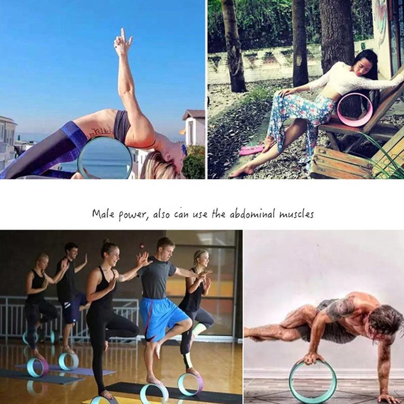Yoga Circle Wheel ABS Pilates Gym Workout Back Training Tool Home ...