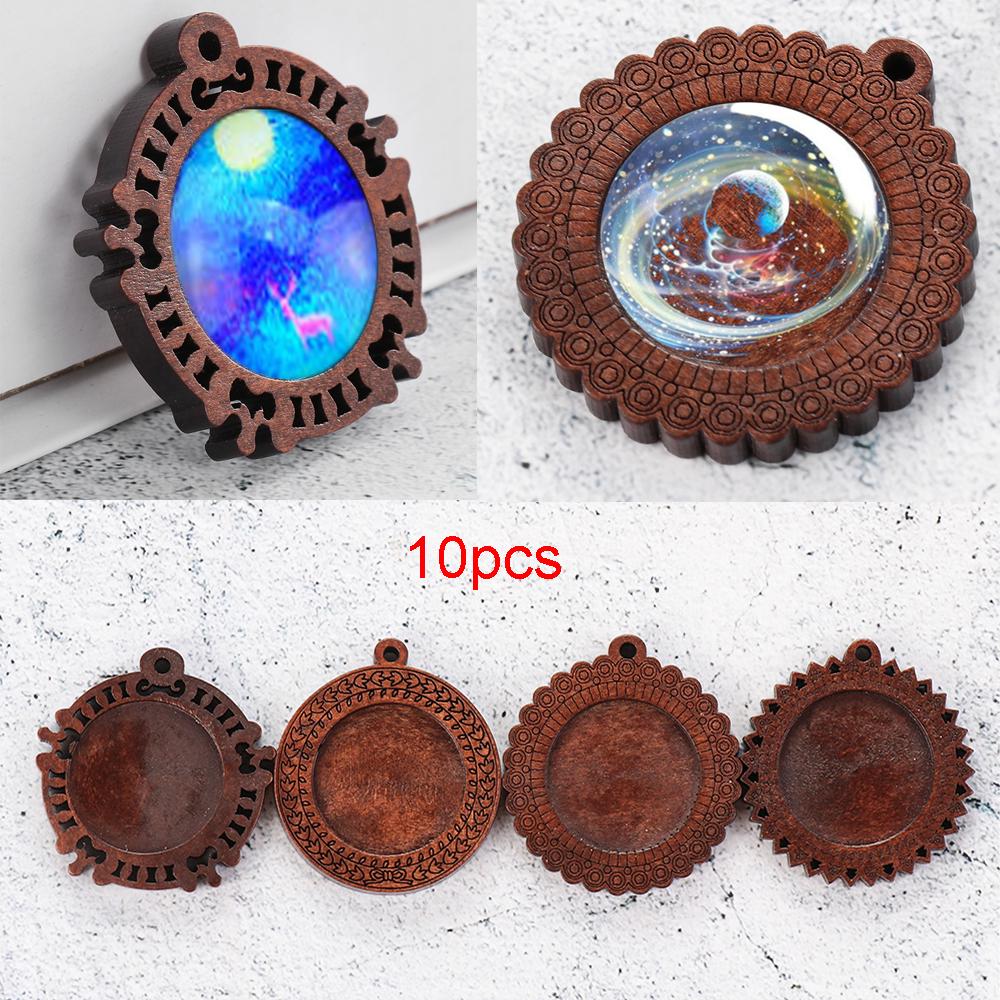 Buy 10pcs New Diy Craft Jewelry Making Glass Cabochon Round Pendant ...
