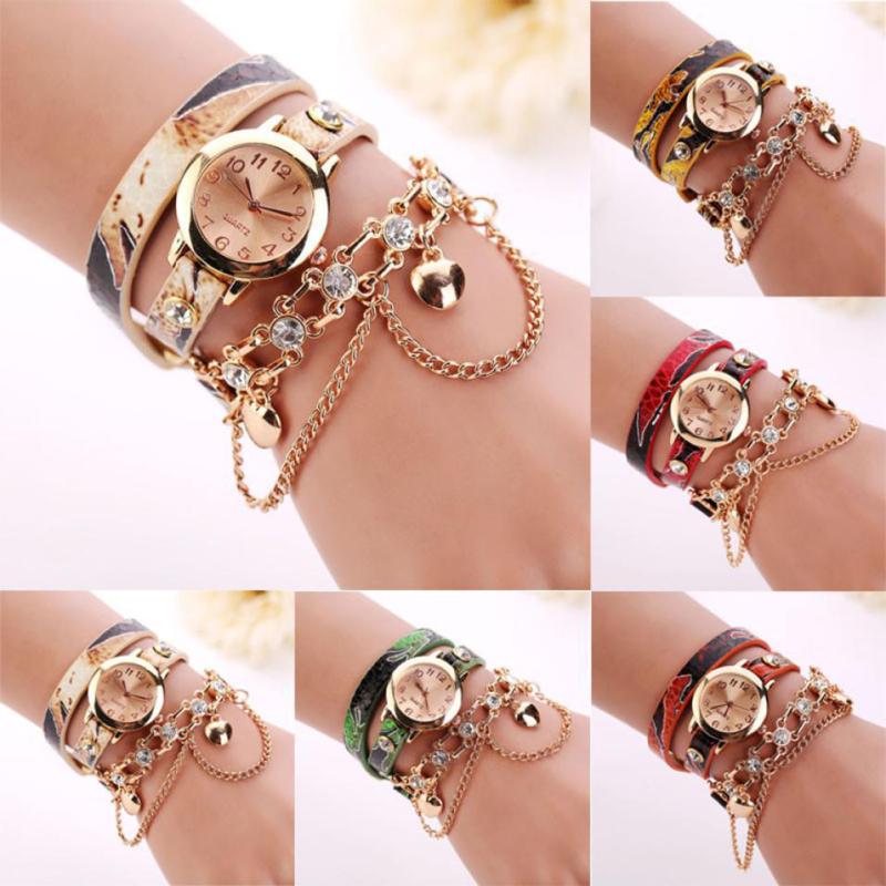 Buy Lady Fashion Snakeskin Pattren Chain Suround Watch Quartz Bracelet ...