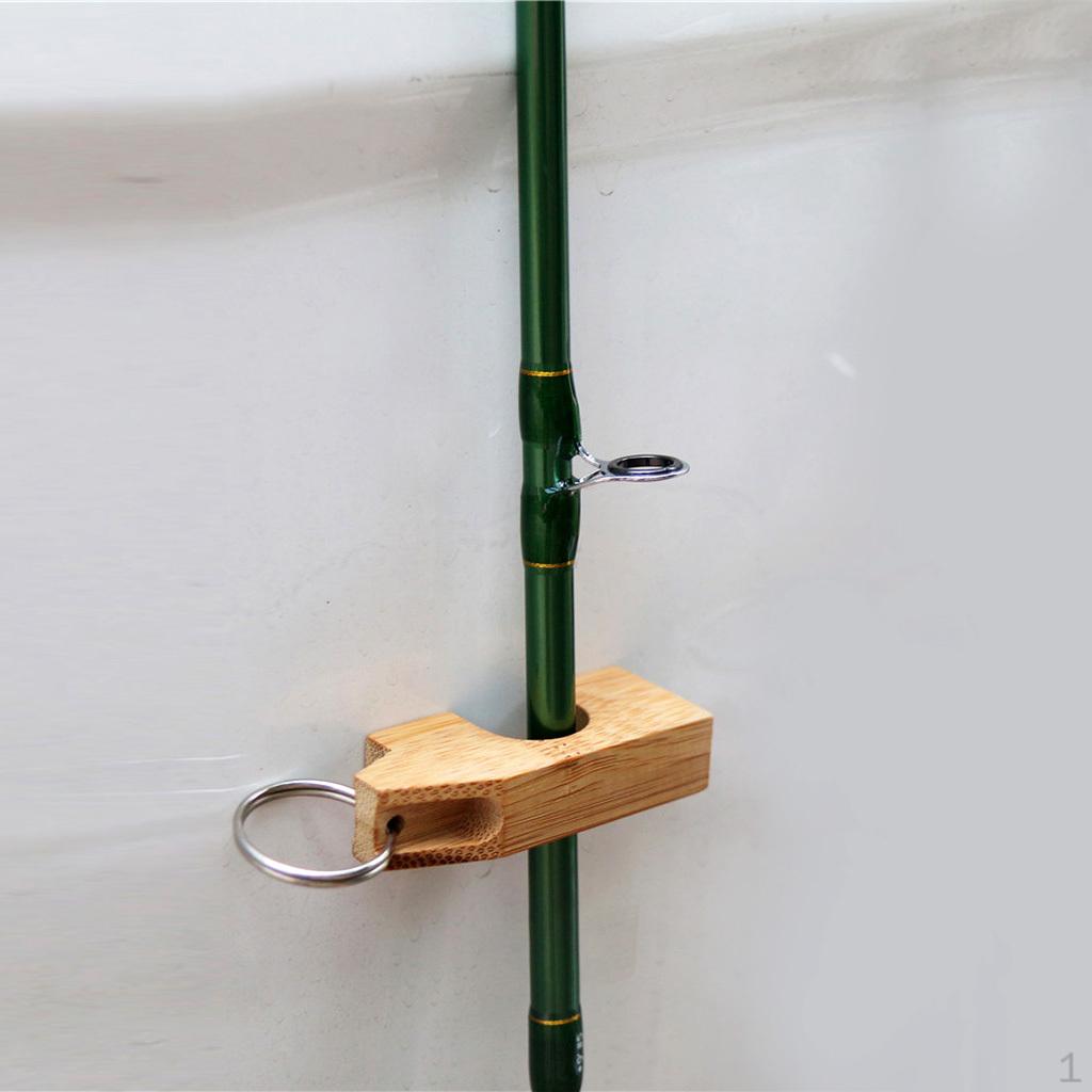 Buy Wooden Fly Fishing Rod Rack Holder Magnetic Rod Guard Rod Transport ...
