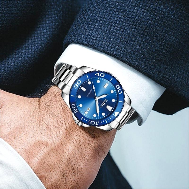 BIDEN Luxury Watch Men Automatic Royal Clock Men Business Date Calendar ...