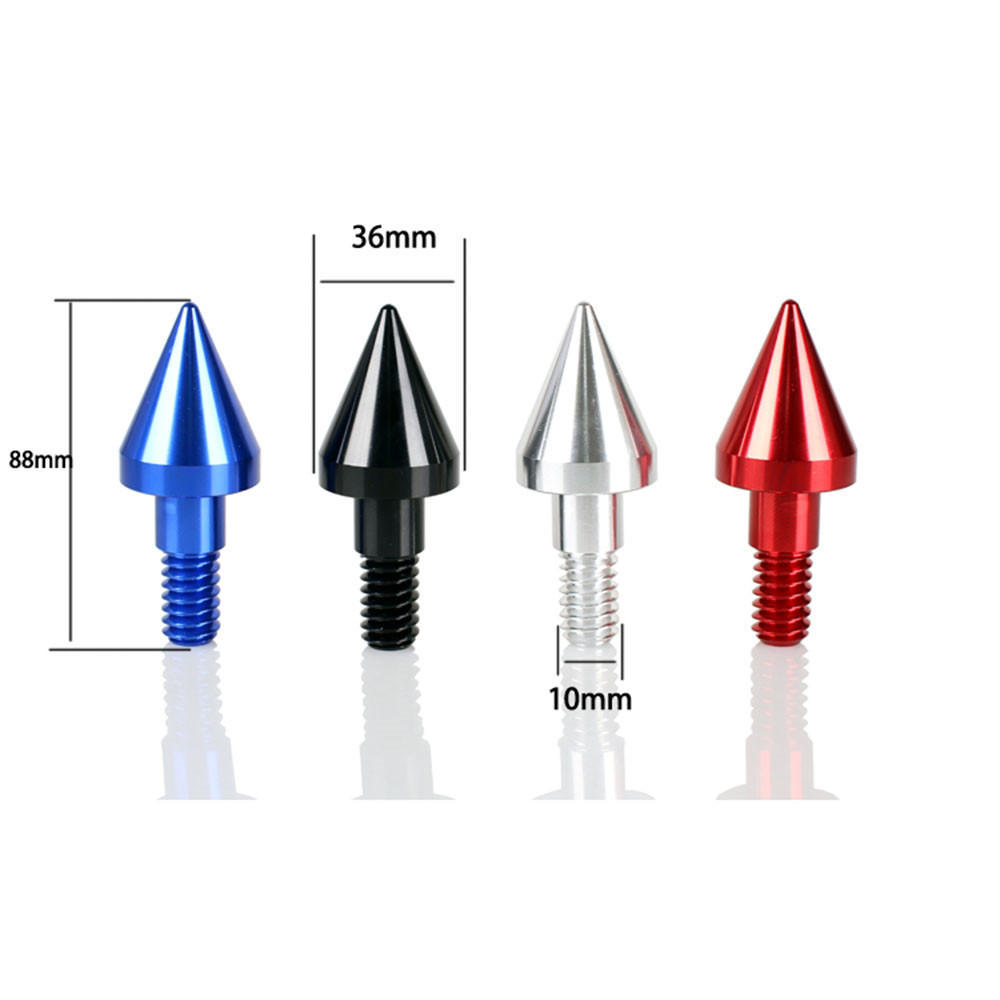 Buy Aluminum Metal Black Rear Bumper Guards Anti-Collision Spiked at ...