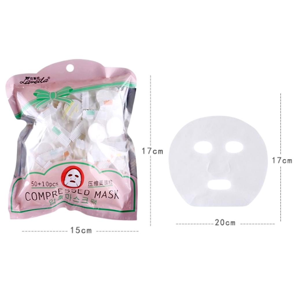 Buy 60x Compress Facial Mask DIY Face Dry Paper Sheet Skin Care ...