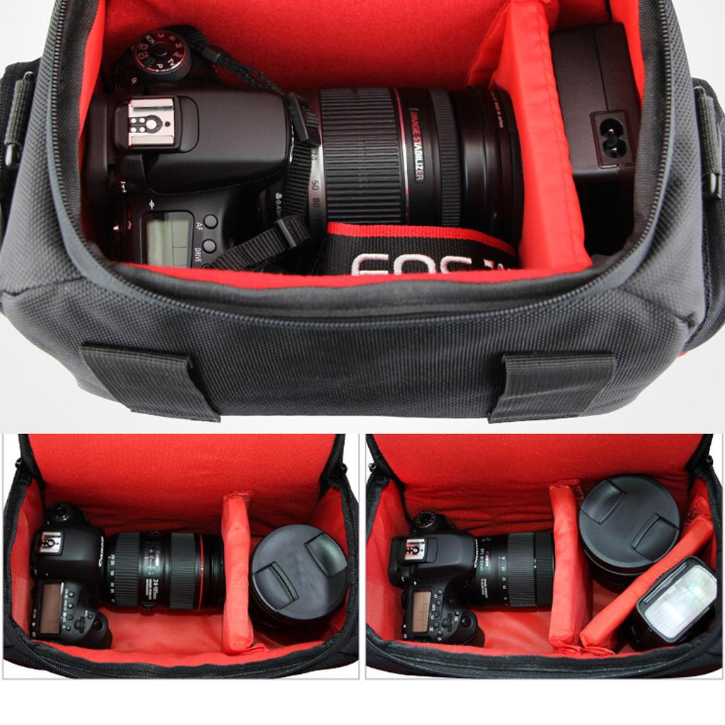 Black Nylon SLR Camera Shoulder Camera Bag Waterproof Dustproof ...