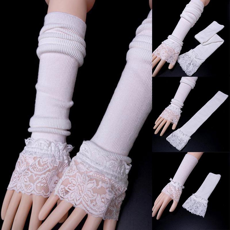 Buy Gloves Fake Cuffs Arm Covers Cotton Cuffs Soft Uesful Lace Arm ...