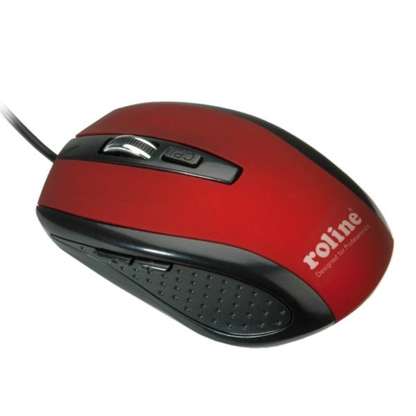 Buy Roline optical mouse, usb, red 18.01.1082 at affordable prices ...