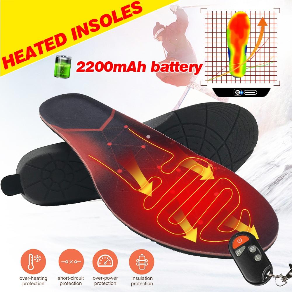 Cheap USB Rechargeable Heated Shoes Pad Winter Warm Shoe Insoles with ...