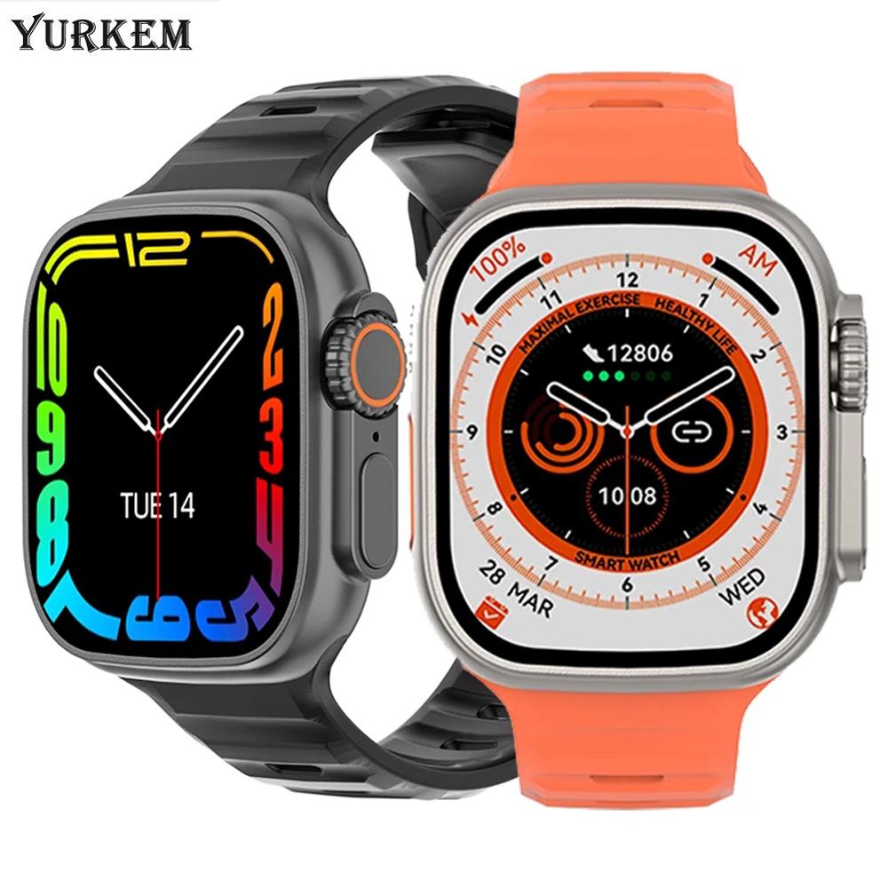 Buy YurKem DT NO 1 Ultra 8 Smartwatch Iwo Sports Men Wowen Temperature ...