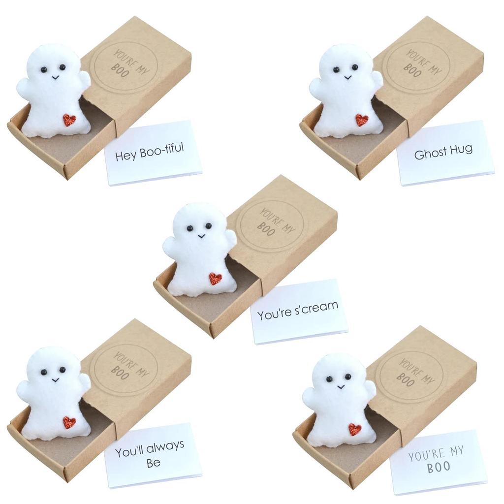 Halloween Ghost Matchboxes | Mini Halloween Ghost Plush Doll Pocket ...