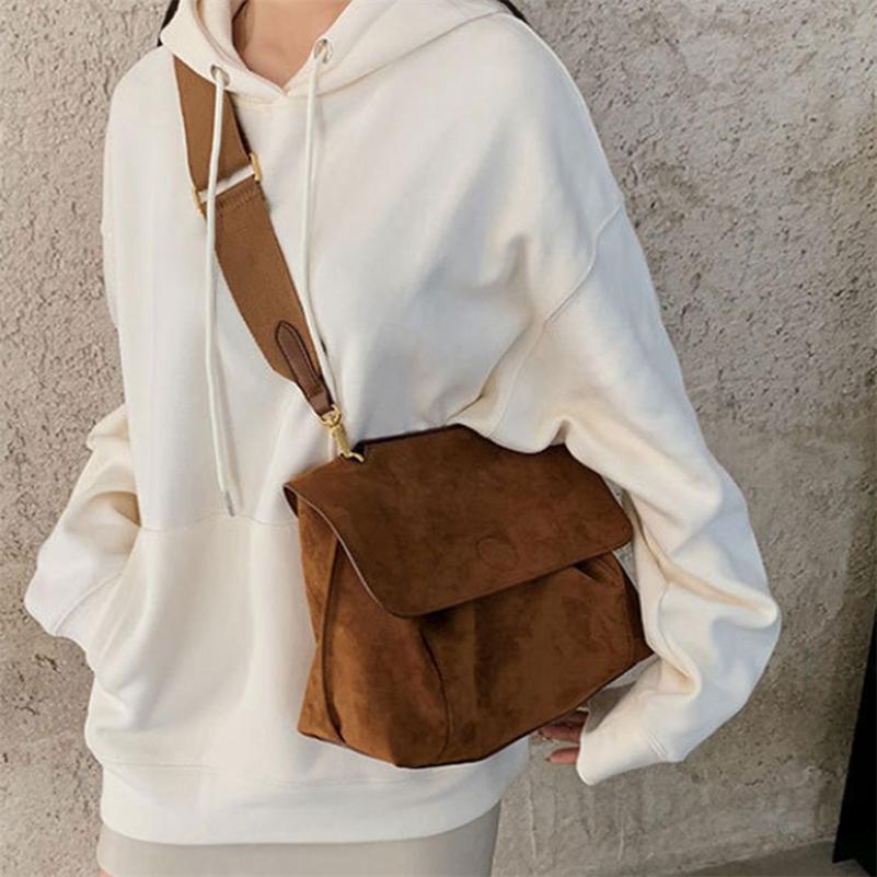 Cheap Suede Briefcase High-capacity Versatile Campus Style Messenger ...