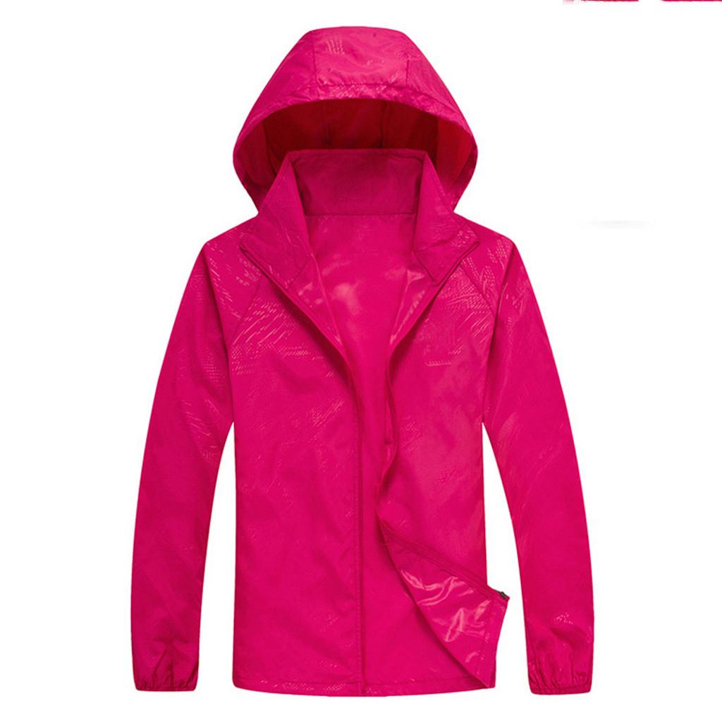 Buy Ultra-Light Rainproof Windbreaker Top Men's Women Casual Jackets ...