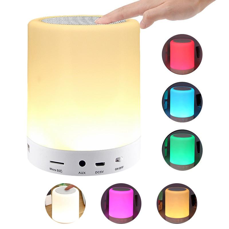 Buy Portable Smart Wireless Bluetooth Speaker Player Touch Pat Light ...
