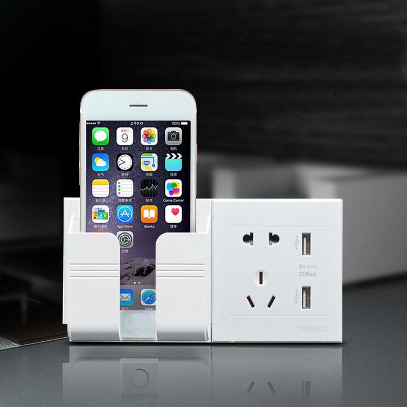 Buy Creative Wall Socket Phone Holder Smartphone Charging Support for ...