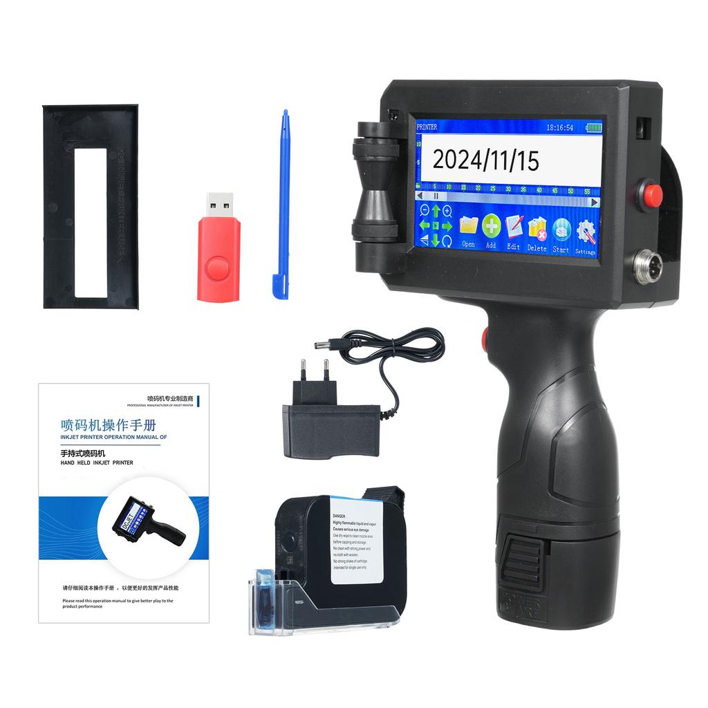 Buy Handheld Printer Portable Inkjet Printer High Definition Inkjet ...