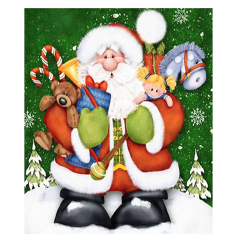 💰Köp billigt online 5D Diy Round Diamond Painting "Overwhelmed Santa ...
