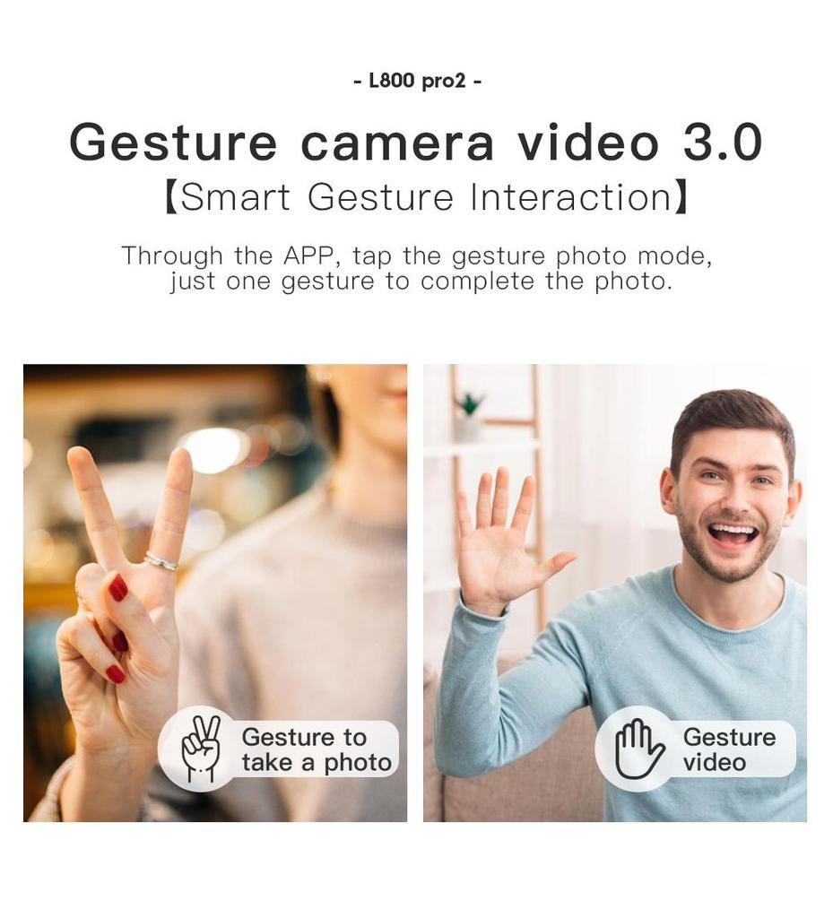 Buy L800 PRO2 Drone 4K Professional 3 Axis Gimbal Dual Camera Drones with 360 Obstacle Avoidance ...