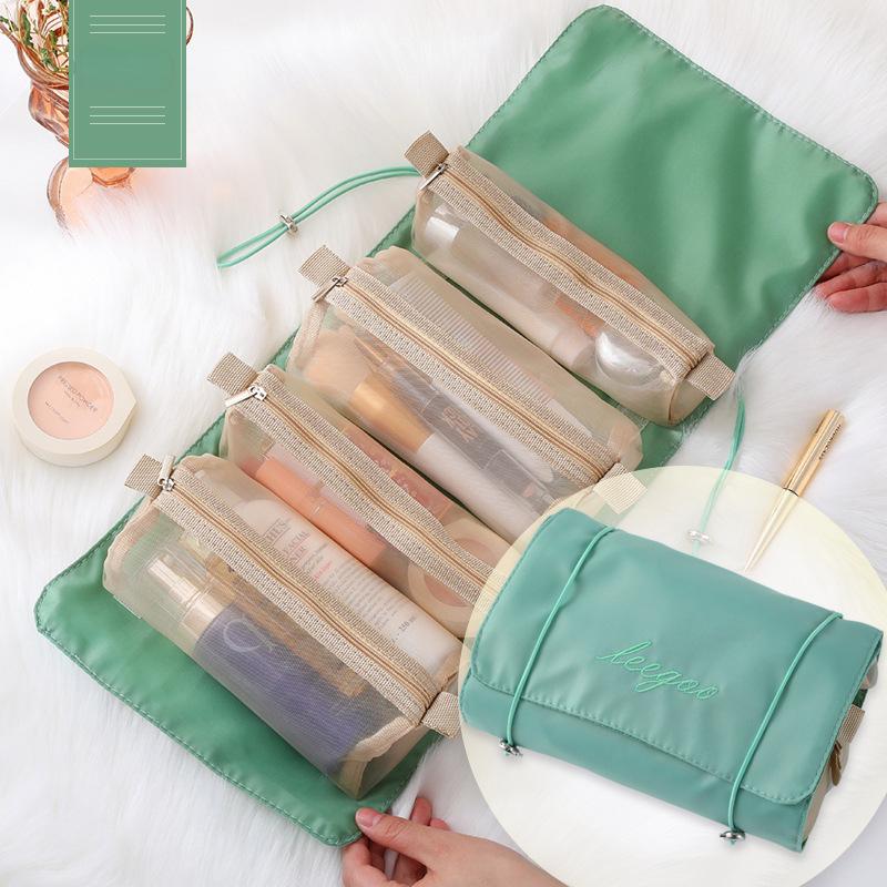 Köp Roll Up Makeup Bag Hanging Roll Up Toiletry Bag 4in1 Detachable ...