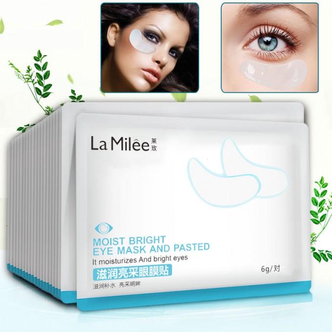 Buy 20pairs Crystal Collagen Eye Mask La Milee Anti Wrinkle Moisture at ...