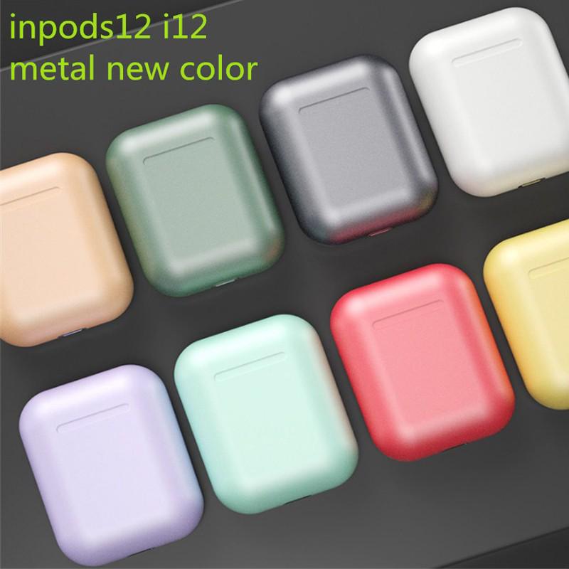 Buy Inpods12 TWS Metallic Macaron Bluetooth Headset In-Ears Wireless ...