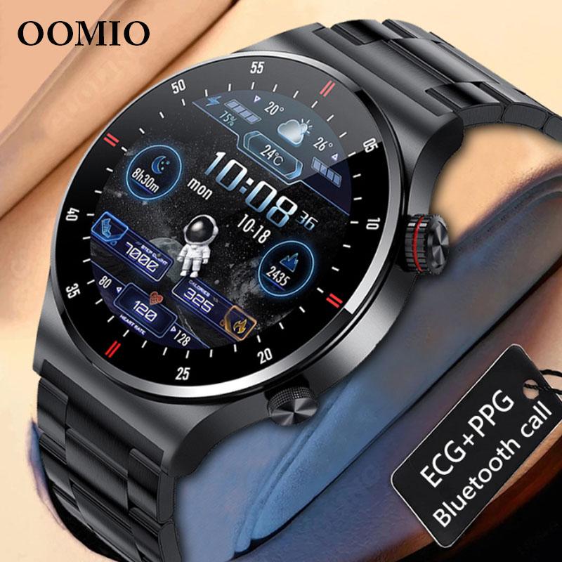 Buy HK Smartwatch ECG+PPG Business Bluetooth Talking Stainless Steel ...