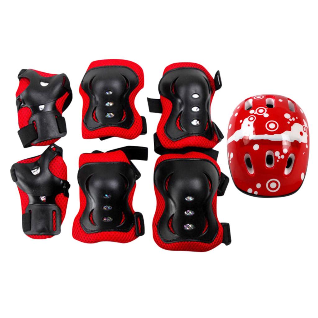 Sports Protective Gear Skating Knee Elbow Support Pads Set Outdoors ...