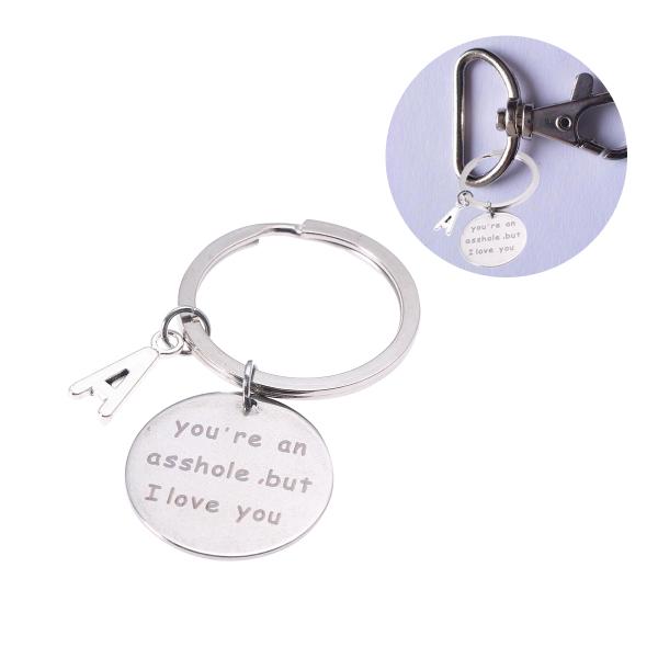 Universal Letters Key Chain Metal Alphabet Keychain Bag Pendant Charm ...
