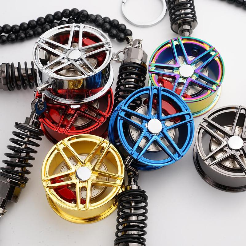 Buy Car Styling Rearview Mirror Pendants Ornaments Aluminum Alloy Wheel ...