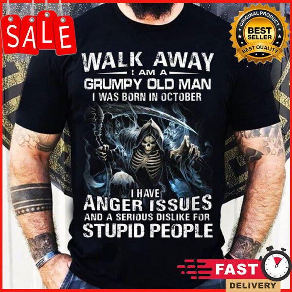 Cheap Walk Away I Am a Grumpy Old Man Women Ladies Summer Fashion 90S ...